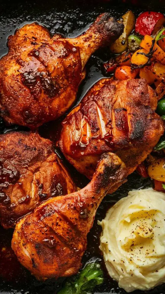 Spicy BBQ Grilled Chicken with 6 Easy Steps